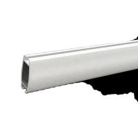 China Aluminium 6063-T5 Powder Coated Curtain Track Profile Aluminium Roller Blind Bottom Rail for sale