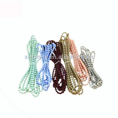China Hot Selling Stainless Steel  Roller Zebra Blinds Components Beading Cord Plastic Blinds Ball Chain for sale