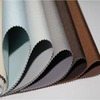 China DERFLEX 100% black out roller blinds fabric Foaming blackout fabic/fiberglass curtain fabric for sale