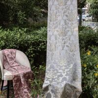 China Modern European Style Damascus Silk Satin Jacquard Curtains & Drapes for sale