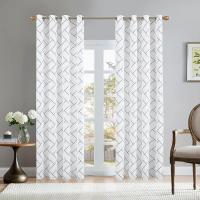 China Scandinavian Faux Brick Print Waterproof Bathroom Shower Curtains Blackout Curtains for sale