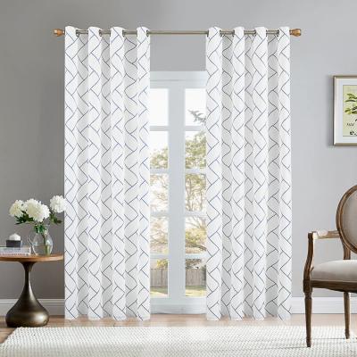 China Scandinavian Faux Brick Print Waterproof Bathroom Shower Curtains Blackout Curtains for sale
