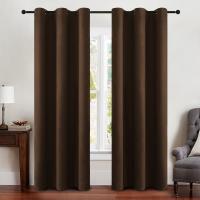 China Hot Selling High Quality 100% Polyester Blackout Window Living Room Curtains for sale