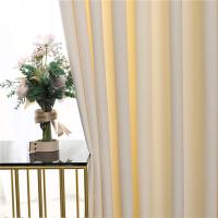 China Wholesale Cheap Modern European Blackout Window Hotel Supplies Dimout Solid Color Curtain Fabric for sale