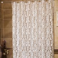 China Customized Size Style Modern Pcs Color Feature PEVA Waterproof Shower Curtain for sale