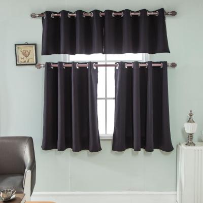 China China Window Velvet Linen Blackout Bedding Sheet Set Cheap Kitchen Curtains for sale