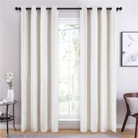 China Hot selling modern solid color bed curtains blackout finished products for sale