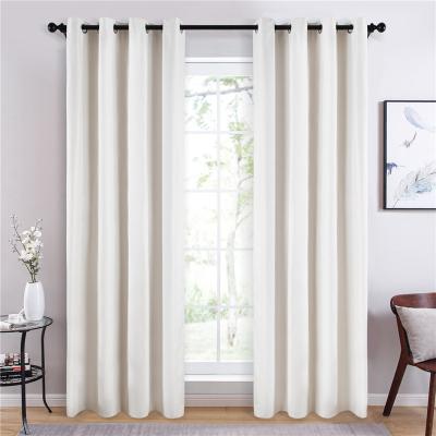 China Hot selling modern solid color bed curtains blackout finished products for sale