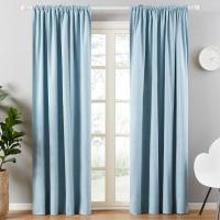 China Modern Minimalist Coating Color Linen Hotel Bedroom Heat Insulation And Sun Protection Full Blackout Curtains for sale