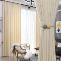 China Soundproof Curtains Modern Simple Beige Alpaca Living Room Bedroom Blackout Curtains for sale
