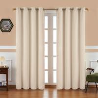 China North America Blackout Curtain Fabric Scandinavian Solid Color High Precision Bedroom High Blackout Finished Curtains for sale