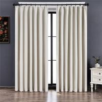 China White Full Shading  Modern Fabric Shading Factory Solid Color Bedroom Curtain Set Curtain for sale