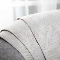 China Factory Ready made top quality ins style high-density Leaf jacquard blackout curtain fabric for sale