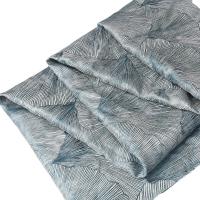 China 2023 High GSM Silky Texture Good quality Ginkgo Leaf Jacquard Blackout Curtain for living room for sale