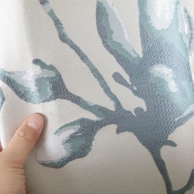 China New Chinese Style Magnolia Jacquard High-precision Yarn-dyed Curtain Fabric For Living Room for sale