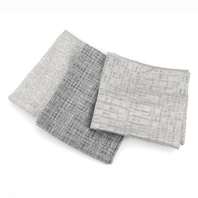 China Manufacturer Plaid Jacquard Insulation High Shading Living Room Hotel Modern Light Luxury Curtain Fabric for sale
