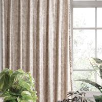 China Factory Ready Made Texture Silky Cloth High-precision Curtain Fabric For Living Room Bay Window for sale