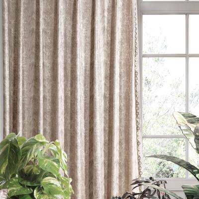China Factory Ready Made Texture Silky Cloth High-precision Curtain Fabric For Living Room Bay Window for sale
