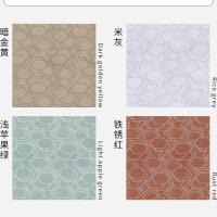 China 2023 Chinese New Design Geometric Silky Texture Luxury High Class Blackout Curtain for sale