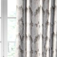 China French Modern Style Semi-Shading Ripple Jacquard High Grade Customized Curtain Wholesale for sale