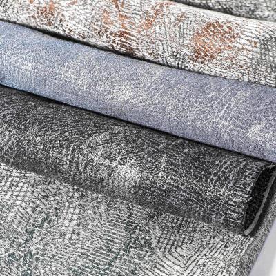 China Factory Ready Made Simple Texture Light Luxury High-precision Dense Jacquard Customized Curtain Fabric for sale