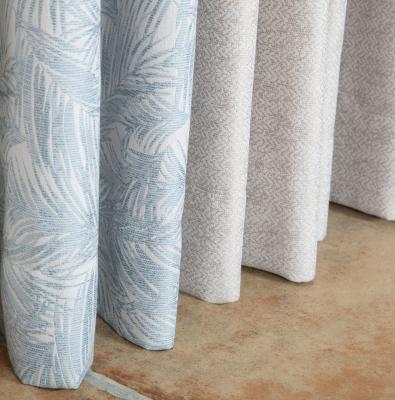China Wholesale Ready Made Good Price High-precision Leaf Jacquard Semi Blackout Curtain for sale
