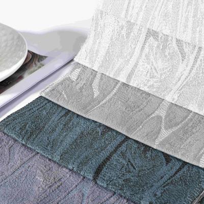 China European Modern Simple Irregular Stripe Design Yarn-dyed Jacquard Blackout Curtains For Living Room for sale