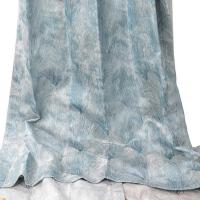 China Chinese Classic Traditional Design Ginkgo Leaf Jacquard Hotel Project Blackout Curtain for sale