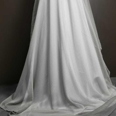 China Wholesale French Light Luxury Style Sheer Line Jacquard Finished Product Curtain Fabric for sale