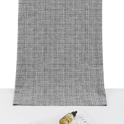 China Wholesale Simple And Elegant Grey Plaid Design Light Luxury Competitive Price Curtain Fabric for sale