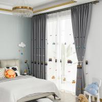 China Luxury Jacquard Embroidery Curtain Home Multi-Color Blackout Living Room Curtain Sets Modern for sale