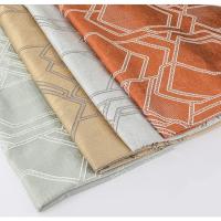 China Geometric Silky High Class Home Decoration Natural Drape Blackout Curtains For The Living Room for sale