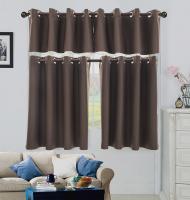 China Hot selling Amazon Best Selling High Quality Thick Solid Color Woven Fabric Blackout Curtain For Living Room for sale