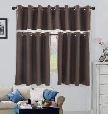 China Hot selling Amazon Best Selling High Quality Thick Solid Color Woven Fabric Blackout Curtain For Living Room for sale