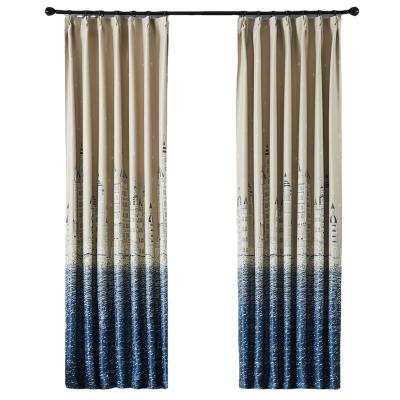 China Hot selling Amazon Best Seller Cartoon Printing Children Bedroom Home Decoration Blackout Curtain Fabric for sale