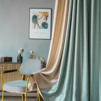 China Hot selling 100% Woven French Linen Fabric Natural Flax Linen Blackout Window Curtains For The Living Room for sale