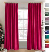 China Hot selling hot selling modern pure velvet blackout window curtain cloth for family for sale