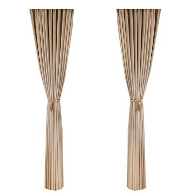 China Wholesale Quicksand pattern milk coffee milk tea color simple jacquard thickened texture curtain for sale