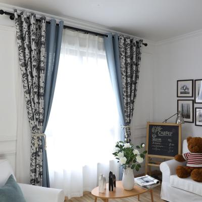China Wholesale Cartoon children's room jacquard terylene curtain for sale