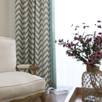 China Wholesale  Modern American jacquard cotton curtain fabric for sale