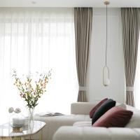 China Wholesale Solid color luxury satin modern simple Nordic shading jacquard texture curtain for sale