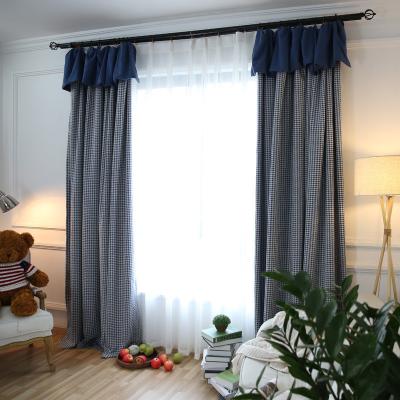 China Wholesale Thousand bird lattice 14 color rayon jacquard fabric curtain fabric for sale