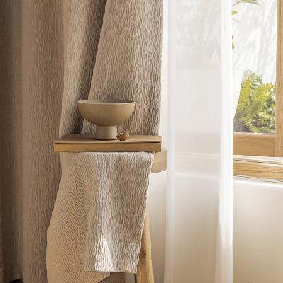 China Good sale Simple jacquard thickened high-end texture curtain for sale