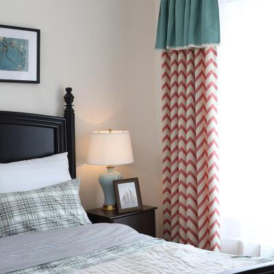 China Good sale Modern American jacquard cotton curtain fabric for sale