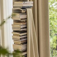 China Good sale Geometric pattern simple modern shading thickened cotton curtain for sale