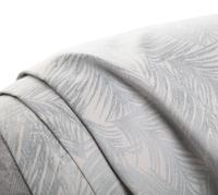 China Good quality Plant Jacquard Leaf Curtain ins Cotton Hemp Curtain Milk Tea Finished Product for sale
