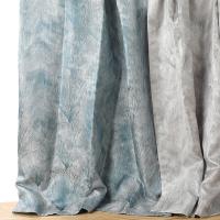 China Good quality Jacquard plant ginkgo leaf Chinese luxury curtain fabric wholesale for sale