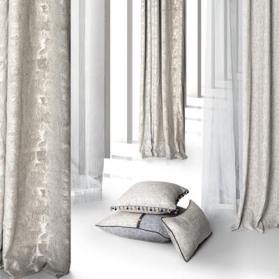 China Good quality European Vintage Curtain Damascus Jacquard Curtain Finished Fabric for sale