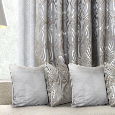 China Good quality European and American glossy fabric shell jacquard curtains for sale