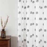 China New football embroidery window home fabric curtain for the children's room for sale